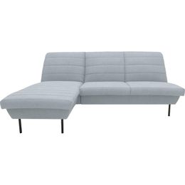 LOOKS by Wolfgang Joop Ecksofa &raquo;LOOKS IX L-Form&laquo; Quersteppung, ohne Armlehnen blau 100% Polyester B/H/T: 214cm x 92cm x 168cm, Struktur weich, 
