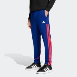 M&auml;dchen Sporthose "HOUSE OF TIRO COLORS OF, HOHER BUND, WEITES BEIN"mystery ink, pure ruby, wei&szlig;,, Gr. 152, adidas Sportswear, Obermaterial: 100%