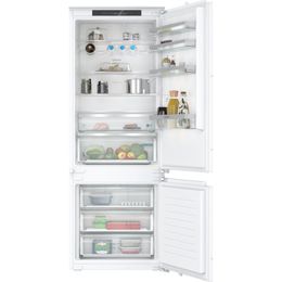 Siemens Einbauk&uuml;hlgefrierkombination iQ300 &raquo;KB96NVFE0&laquo; 193,5 cm hoch 70,8 cm breit No Frost: nie wieder Abtauen silber safetyGlas-Ablagen: 