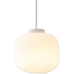 N&auml;ve n&auml;ve Pendelleuchte &raquo;Geneva&laquo; E27 1 Stk. Pendelleuchte,Milch-Glas wei&szlig;, 1xE27 max.40W wei&szlig; 1, &Oslash; 21cm H: 128cm, 1 Stk.