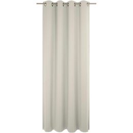 WIRTH Vorhang &raquo;Sunday&laquo; &Ouml;sen 1 Stk. tlg. nach Ma&szlig; beige Jacquard, Baumwolle, Polyester 325cm, &Ouml;sen, 142cm