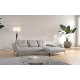 OTTO home Ecksofa &raquo;Mikado L-Form&laquo; inkl. Sitztiefenverstellung und Armteilverstellung grau 95% Polyester 5% Polyamid B/H/T: 276cm x 88cm x 183cm, 