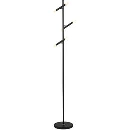 Searchlight LED Stehlampe &raquo;Wands 3Lt LED-Stehlampe - Schwarzes Metall & Acryl&laquo; LED-Modul 1 Stk. schwarz H: 150cm, 1 Stk.