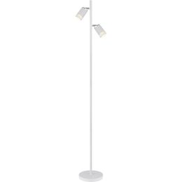 Globo LIGHTING Stehlampe &raquo;KORBEN&laquo; GU10 1 Stk. Stehlampe Wohnzimmer Schlafzimmer Flur Design-Leuchte wei&szlig; H: 158cm, 1 Stk.