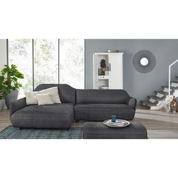 Creation BY ROLF BENZ Ecksofa &raquo;CR.480, Designecksofa, L-Form&laquo; Wahlweise aus Leder oder Chenille schwarz Luxus-Microfaser (100% Polyester) B/H/T: 298cm