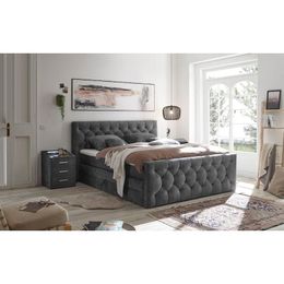 ED EXCITING DESIGN Boxspringbett &raquo;"Cashfield", inkl. zwei Bettk&auml;sten & Topper&laquo; erh&auml;ltlich in den Gr&ouml;&szlig;en 160x200cm und 180x200cm 100% Polyester 