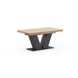M&auml;usbacher Esstisch &raquo;Komfort Tisch&laquo; Esstisch mit V Gestell und Bodenplatte braun B/H/T: 160cm x 76cm x 90cm