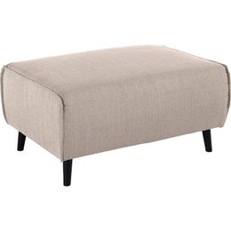 DOMO collection Hocker &raquo;Amora&laquo; Fu&szlig;h&ouml;he passend f&uuml;r g&auml;ngige Saugroboter! beige Struktur (100% Polyester);Struktur grob (100% Polyester);Luxus-