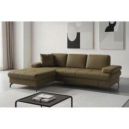 Sit & More sit&more Ecksofa &raquo;Morris Jubi, Recamiere, Breite 247 cm&laquo; mit Armteilfunktion,, wahlweise mit Schlaffunktion B/H/T: 247cm x 83cm x 171cm, NaturLEDER 