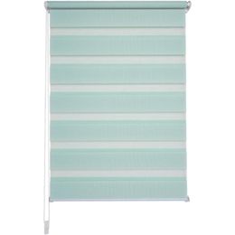 Liedeco Doppelrollo &raquo;Klemmfix-Duo-Rollo&laquo; Lichtschutz ohne Bohren 1 St&uuml;ck gr&uuml;n Polyester 160cm, 45cm