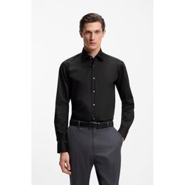 BOSS Herren BOSS Businesshemd Kent-Kragen, Regular Fit, b&uuml;gelleichte Baumwollqualit&auml;t schwarz 43, N-Gr