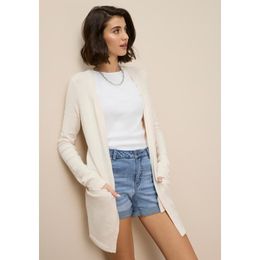 Tamaris Damen Strickjacke &raquo;mit Taschen, aus weicher Viskosemischung&laquo; perfekt f&uuml;r laue Sommerabende beige 32/34