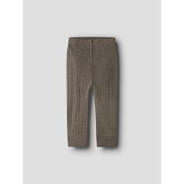 name it Jungen Leggings &raquo;NBMWANG WOOL NEEDLE LONGJOHN SOLID NOOS&laquo; aus reiner Merinowolle braun 56, N-Gr