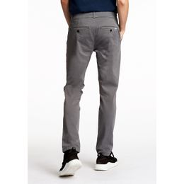 LINDBERGH Herren Chinos "Chinos Slim Fit", grau, Gr. 31, unifarben, Obermaterial: 98% Baumwolle, 2% Elasthan, Hosen
