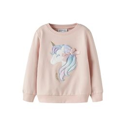 name it Sweatshirt 'NMFKISA' M&auml;dchen Gr&ouml;&szlig;e 104 hellblau / lila / pastellpink / wei&szlig;