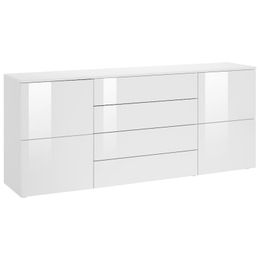 borchardt M&ouml;bel borchardt M&ouml;bel Sideboard &raquo;Rova, Kommode Breite 166 cm&laquo; Breite 166 cm wei&szlig; Holzwerkstoff B/H/T: 166cm x 72cm x 35cm, 4 Stk., 4 Stk.