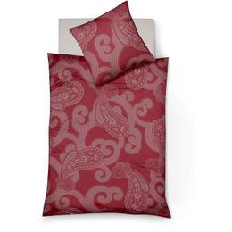 Fleuresse Bettw&auml;sche &raquo;Lech 4312&laquo; 3 Stk. Jacquard Flanell, Baumwolle, in Gr. 135x200, 155x220, 200x200cm rot Jacquard-Flanell, Obermaterial: 100% 