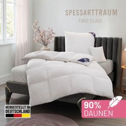 Spessarttraum Daunenbettdecke &raquo;First Class&laquo; extrawarm F&uuml;llung 90Daunen10FedernKlasse1Downpasszertifiziert 1 Stk. tlg. 5 W&auml;rmeklassen & 6 Gr&ouml;&szlig;en, 