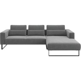 Musterring Ecksofa &raquo;JUSTB! PM100, stilvoller Lounge-Komfort von &laquo; Kollektion Bettina Zimmermann, optionaler Sitzvorzug & Fu&szlig;-Auswahl grau 100% Polyester B/H/T: 