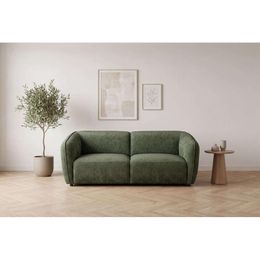 Home Affaire 2,5-Sitzer &raquo;OSTRUP, Naturt&ouml;ne, Boucle oder Chenille&laquo; Breite 201 cm, organische Form mit sanften Rundungen gr&uuml;n 100% Polyester B/H/T: 