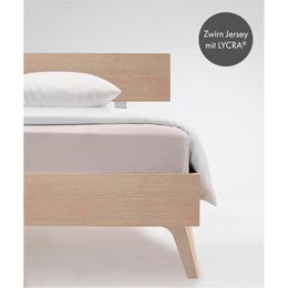 Fleuresse Spannbettlaken &raquo;Comfort&laquo; langlebig & b&uuml;gelfrei,Perfekte Passform durch POWER-STRETCH beige Jersey-Elasthan, Obermaterial: 96% Baumwolle, 4% 