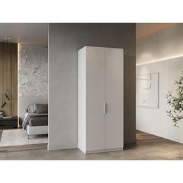 Demeyere Group Kleiderschrank &raquo;Ghost&laquo; wei&szlig; Holzwerkstoff Matt Weiss, B/H/T: 79,4cm x 203cm x 51,1cm, T&uuml;ren: 2 Stk.