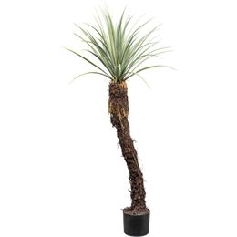 Creativ green Kunstpflanze &raquo;Yucca Rostrata&laquo; mit au&szlig;ergew&ouml;hnlichem Stamm gr&uuml;n B/H/L: 120cm, 1 Stk.
