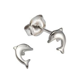 Firetti Damen Paar Ohrstecker &raquo;Schmuck Geschenk Silber 925 Ohrschmuck Delphin&laquo; silber Silber 925 (Sterlingsilber)