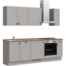 Nobilia K&uuml;chenzeile &raquo;"Cascada I", NEU: individuell anpassbar mit gratis Profi-Beratung&laquo; vormontiert, Breite 240 cm, Ausrichtung w&auml;hlbar, wahlw. mit E-