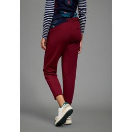 Kangaroos Damen Jogginghosebordeaux, Gr. 50, Sweatware, Obermaterial: 95% Baumwolle, 5% Elasthan, Hosen, mit Kordelzug, kn&ouml;chelfreie L&auml;nge, bequeme