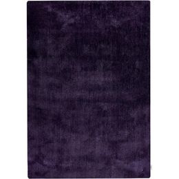 Tom Tailor HOME Hochflor-Teppich &raquo;Shaggy Teppich Cozy&laquo; rechteckig 25 mm H&ouml;he Uni Farben, auch in Pastell Farben, weich & kuschelig lila Polyester B : 