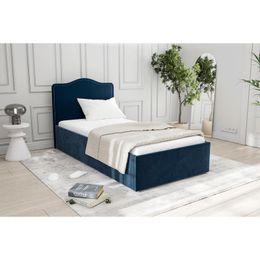 Westfalia Schlafkomfort Polsterbett &raquo;Graz&laquo; wahweise mit Stauraum, verschiedene Matratzenarten w&auml;hlbar blau Bezug 100% Polyester, Polsterung: Polsterwatte, Material Gestell: 