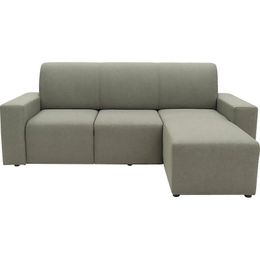 LOOKS by Wolfgang Joop Ecksofa &raquo;LOOKS X L-Form&laquo; Longchair individuell tauschbar grau 100% Polyester B/H/T: 222cm x 88cm x 150cm, Feinstruktur, 