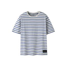 name it T-Shirt 'NKMKRISTIAN' Jungen Gr&ouml;&szlig;e 146/152 blau / hellgrau / wei&szlig;