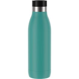 Emsa Isolierflasche &raquo;Trinkflasche Bludrop&laquo; Edelstahl, Quick-Press Deckel, 360&deg; Trinkgenuss, 12h warm/24h k&uuml;hl blau Edelstahl 500ml
