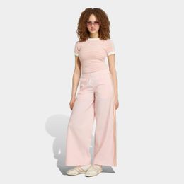 Damen Sporthose "WIDE LEG PANTS", rosa, Gr. M, adidas originals, Obermaterial: 100% Baumwolle, Hosen, f&uuml;r Erwachsene, mit Gummizug, aus Baumwolle,