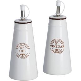 zeller Menage-Set 260 ml, Keramik wei&szlig; Einheitsgr&ouml;&szlig;e