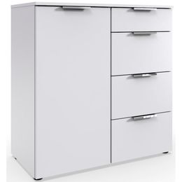 wimex Kombikommode &raquo;Level by fresh to go&laquo; 1-t&uuml;rig, mit 4 Schubladen und soft-close Funktion, 84cm breit wei&szlig; Holzwerkstoff B/H/T: 81cm x 84cm x 41cm, 4 Stk.