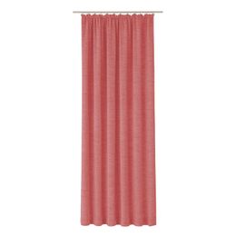 WIRTH Vorhang &raquo;B-Holmsund&laquo; Kr&auml;uselband 1 Stk. tlg. rosa Chenille, Polyacryl 145cm, Kr&auml;uselband, 132cm