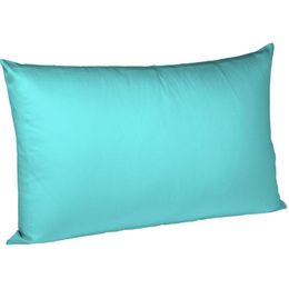 Fleuresse Kissenbezug &raquo;Colours Mako Satin, 100% Baumwolle, mit Rei&szlig;verschluss&laquo; Mako Satin, gl&auml;nzend, glatt, Premium Qualit&auml;t blau Mako-Satin, Mako-