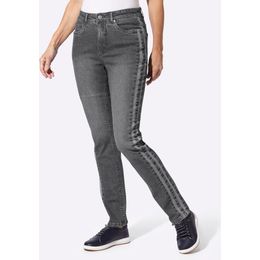 Casual Looks Damen Bequeme Jeans, grau, Gr. 52, unifarben, 99% Baumwolle, 1% Elasthan, Jeans