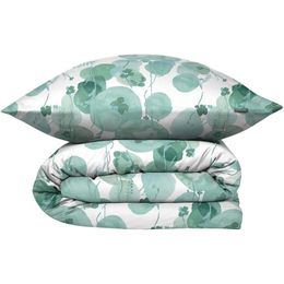 Schiesser Bettw&auml;sche &raquo;Mia aus weicher Baumwolle mit floralem Muster&laquo; 2 MADE IN GREEN by OEKO-TEX gr&uuml;n Renforc&eacute;, Obermaterial: 100% Baumwolle B/L: 135cm x 200cm,