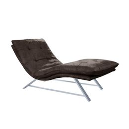 W.Schillig Relaxliege &raquo;daily dreams&laquo; in Waffelkissen-Optik, wahlweise mit Motor, Kufengestell, in 2 Breiten braun Stoff S37 (100% Polyester) B/H/T: 