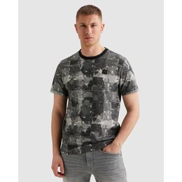 PME-Legend Pme Legend Herren PME LEGEND T-Shirt &raquo;Short sleeve r-neck slub jersey aop&laquo; mit All-Over Print S