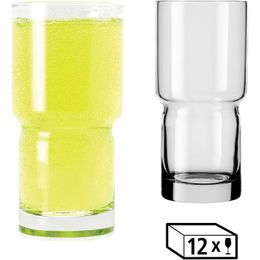 Libbey Gl&auml;ser-Set &raquo;Cooler Glas -NEWTON- 473 ml, &Oslash;: 7,5 cm, H: 16 cm, 12er Set&laquo; hochwertig verarbeitet, im modernen Design transparent Glas &Oslash; 7,5cm x 