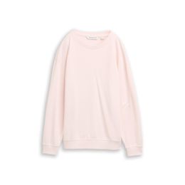 Tom Tailor M&auml;dchen Sweatshirtbreeze rose, Gr. 140, bedruckt, Sweatware, Obermaterial: 100% Baumwolle, Sweatshirts, mit R&uuml;cken Print