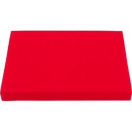 Sch&auml;fer Shop Sch&auml;fer Shop Pure Sitzkissen f&uuml;r Auflagedeckel und Scharnierdeckel Serie Economy 400 x 300 mm, Schaumstoff, rot