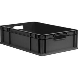 Sch&auml;fer Shop Sch&auml;fer Shop Pure Eurobox Serie Economy, Griffe offen, recycelter Kunststoff, B 600 x T 400 x H 170 mm, 34 l, anthrazit