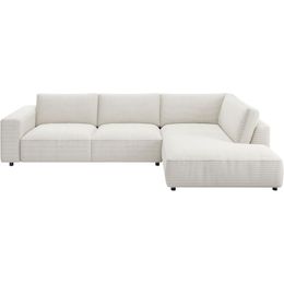Musterring Ecksofa &raquo;MR LUCIA, Luxuri&ouml;se Wohlf&uuml;hlgarnitur von &laquo; Erstklassige Kammerkissen, komfortable Umbauecke & zeitloser Look wei&szlig; 88% Polyester, 12% 