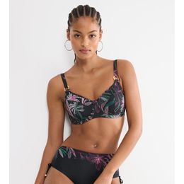 Triumph Damen B&uuml;gel-Bikini-Top &raquo;Summer Tropics W 01&laquo; Minimizer - verkleinert die Brust optisch um eine Cup-Gr&ouml;&szlig;e bunt 38, Cup D